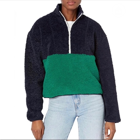 Bandier | Tops | Bandier X Sincerely Jules Sherpa Half Zip Sweatshirt ...